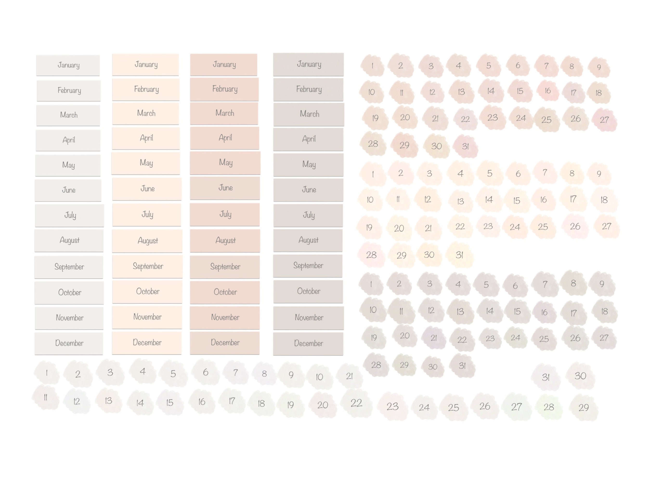 Minimalist Everyday Stickers | Digital Stickers | Digital Planner ...