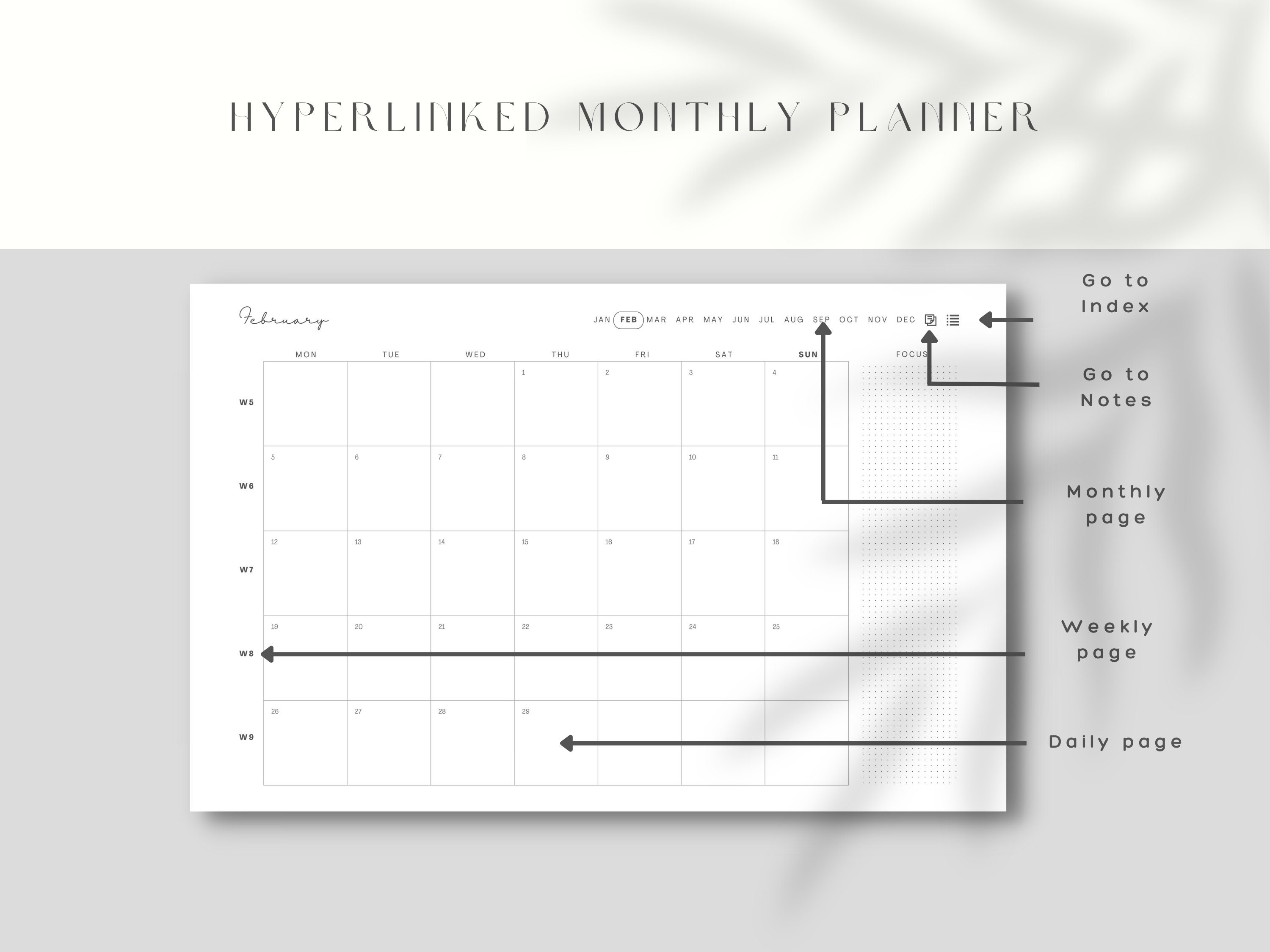 2024 Simple Minimalist Digital Planner Modern Minimalist Planner ...