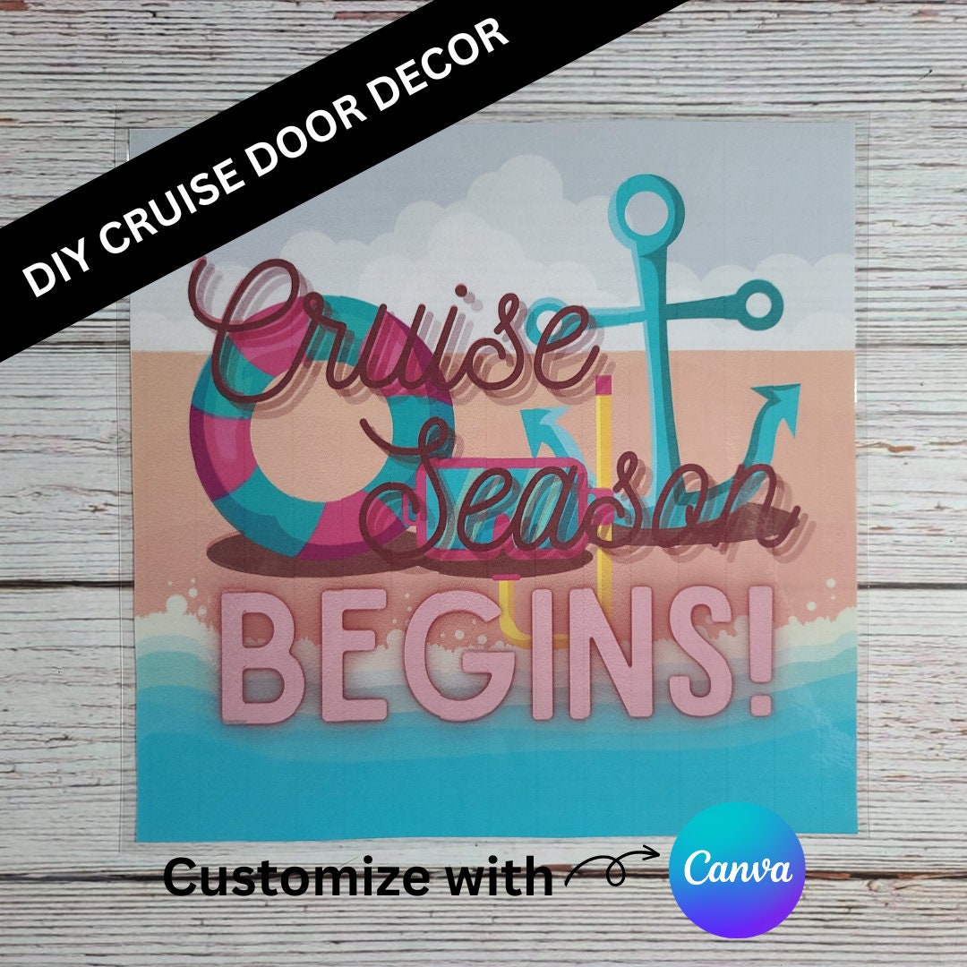 Hello Summer Cruise Door Decoration Package for Travel Downloadable ...