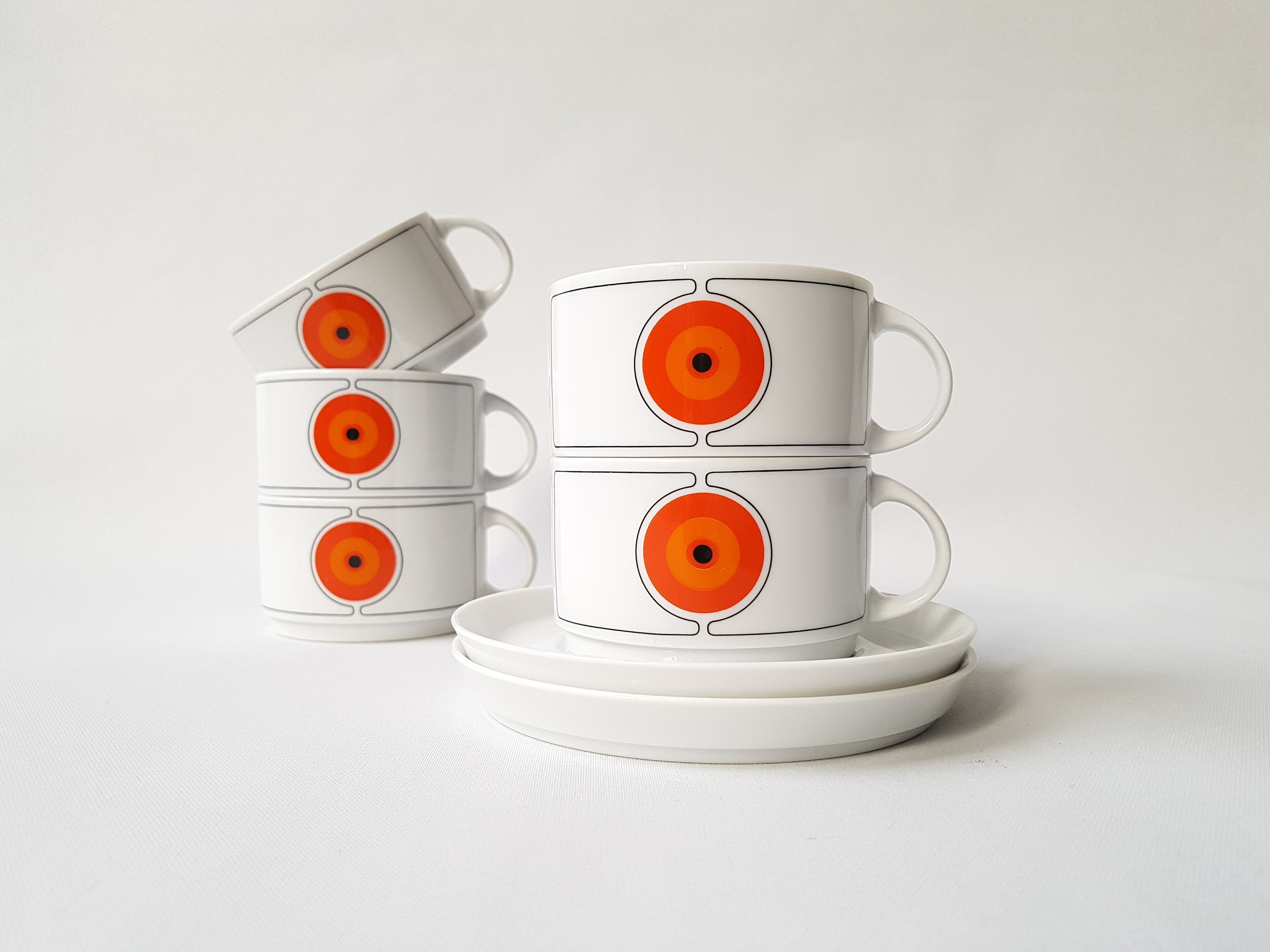 Thomas Germany 'eclipse' Series, Vintage Cups and Saucers, 1970s Decor ...
