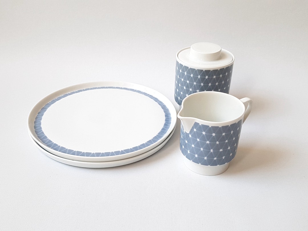 Melitta Germany 'hamburg 2001' China, Milk Jug, Sugar Bowl and Side ...