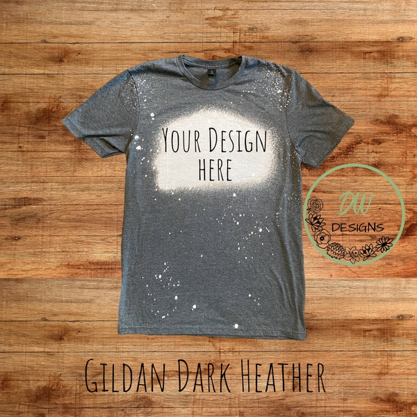 Grey Bleached Shirt - Etsy
