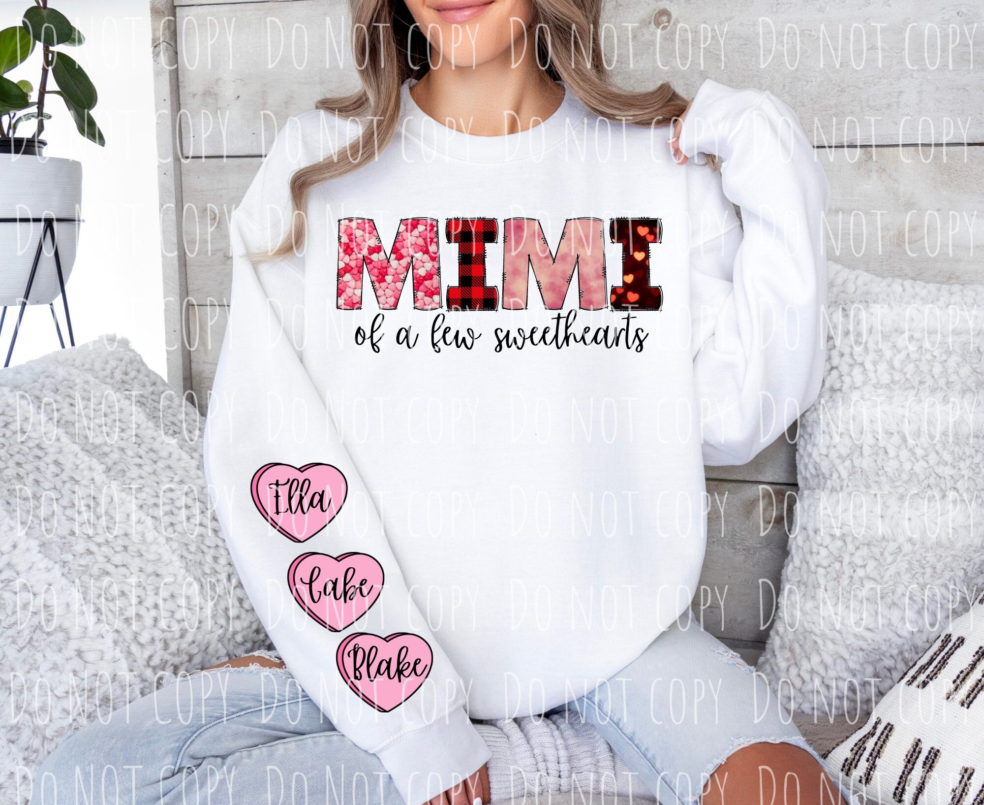 Mimi of a Few Sweethearts Png, Valentines Day Sleeve Png, Valentines ...