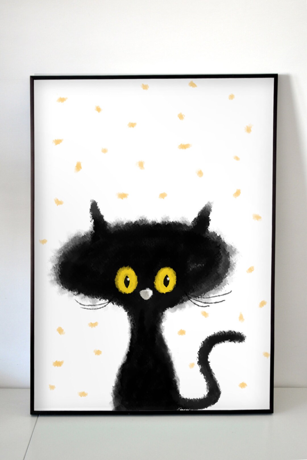 Printable Poster Cute Cat Wall Art Kids Digital Print Download Digital ...
