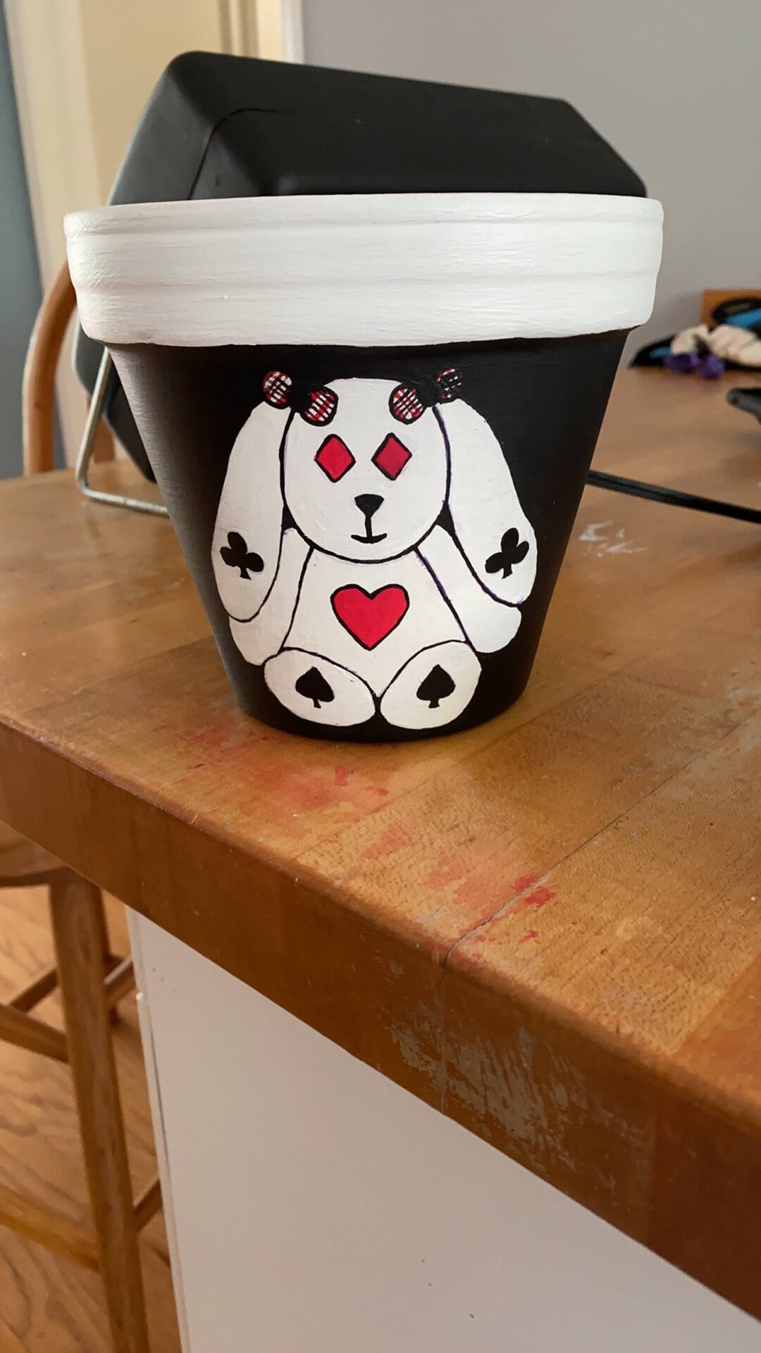 Gothic Ragdoll Bunny Rabbit Wonderland Style Hand Painted Terra Cotta ...