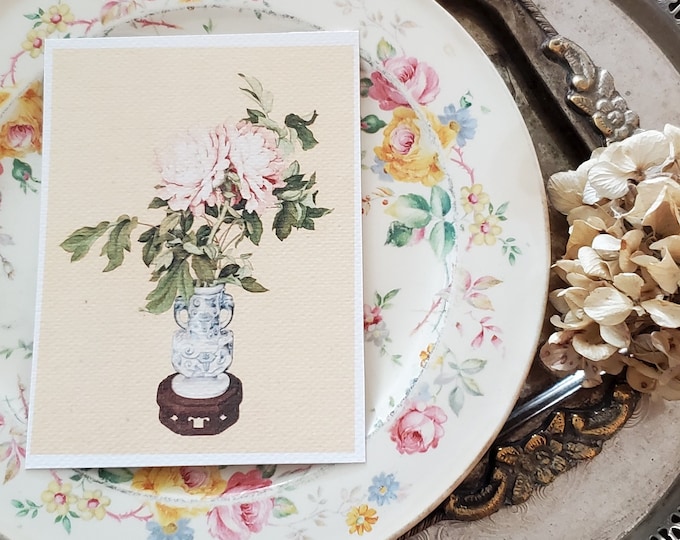Vintage Floral Print , Unframed Print , 4x6" Print , 5x7" Print ...