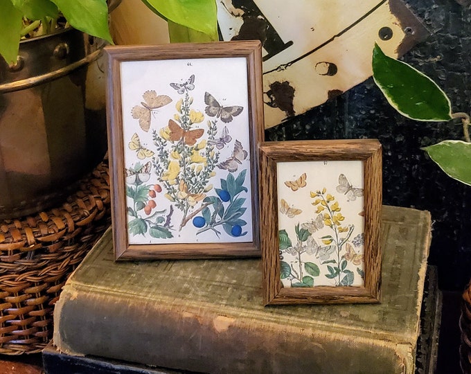 Mid Century Frame Set, Set of 2 Vintage Wood Frames, MCM Frame Set ...