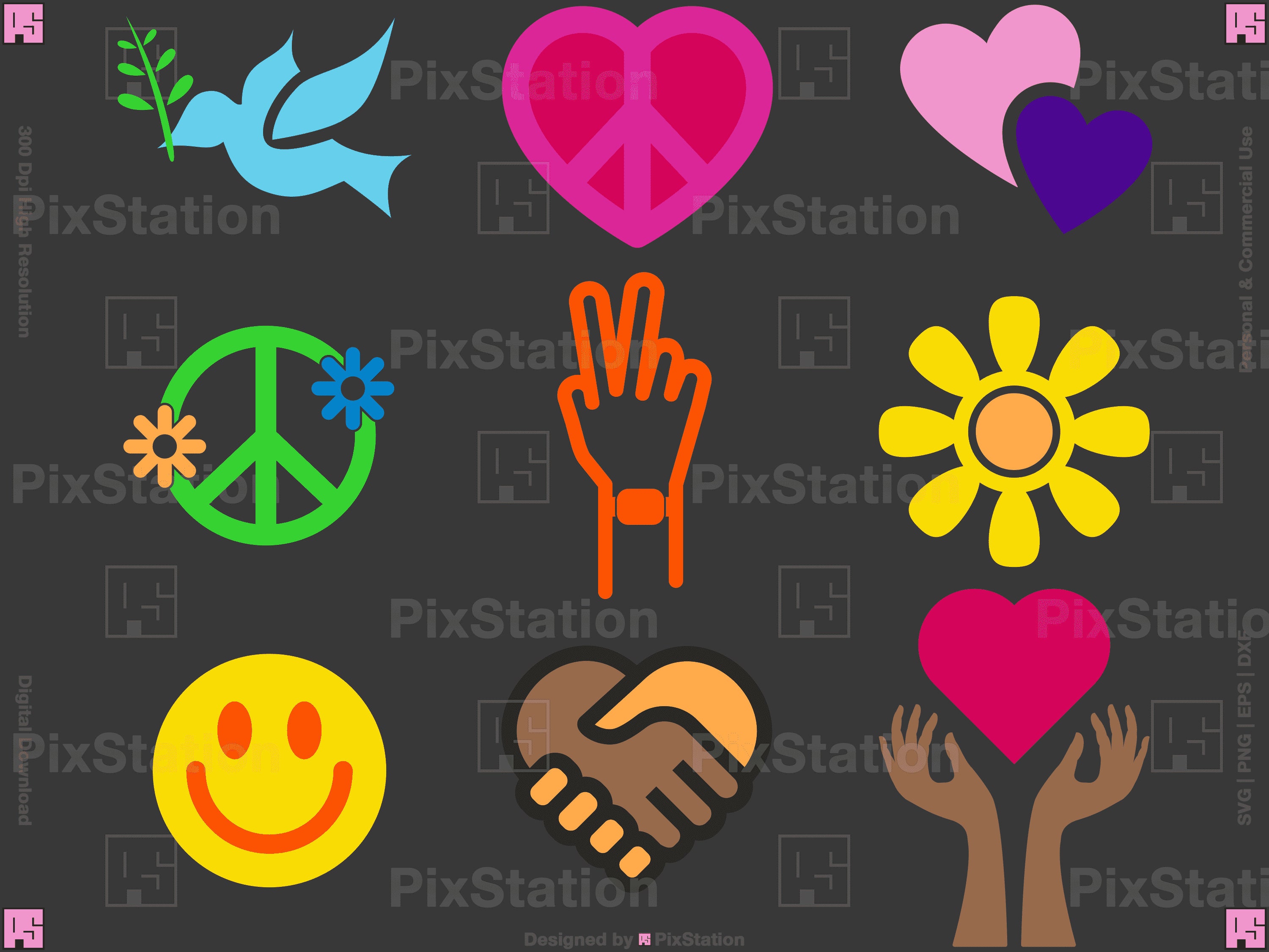 Peace Sign Svg Peace Dove Svg Peace Hand Svg Hippie Svg Etsy