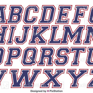 Three Layers Varsity Cursive Alphabet Svg, Varsity Layered Italic ...