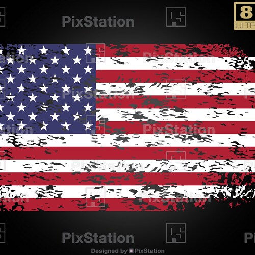 American Flag PNG Design USA Flag PNG 4th of July Png - Etsy