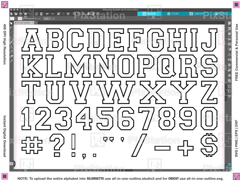 Two Sports College Fonts Svg Bundle Outline Varsity Font - Etsy