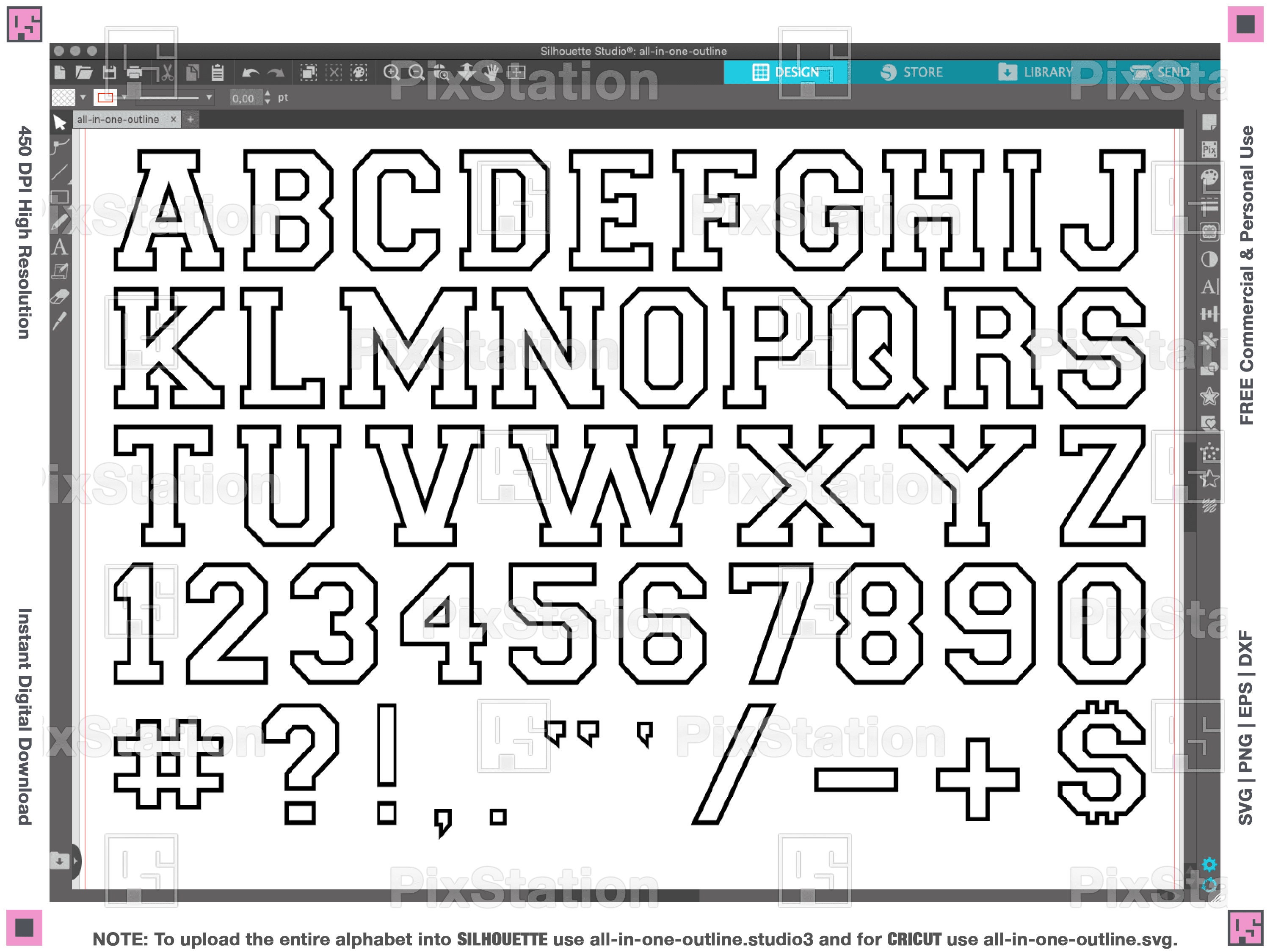Two Sports College Fonts Svg Bundle Outline Varsity Font - Etsy