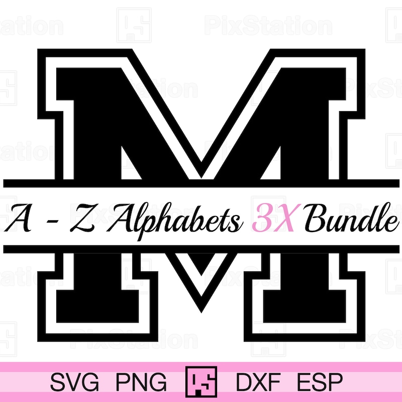 M Monogram Svg - Etsy