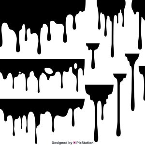 Dripping Borders Svg, Dripping Borders Svg Bundle, Dripping Liquid ...