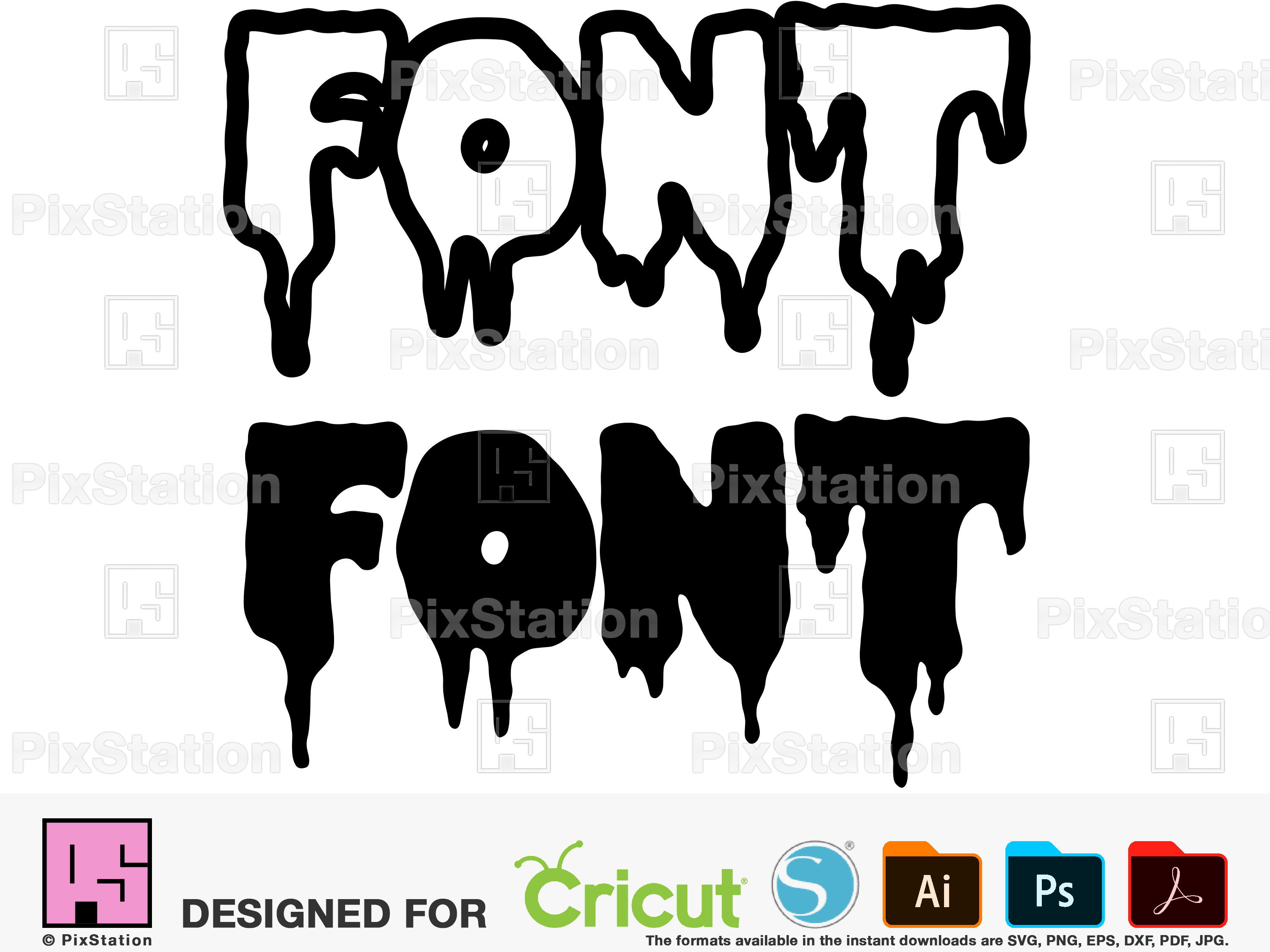 Dripping Font Png Halloween Font Scary Font Creepy Horror - Etsy UK