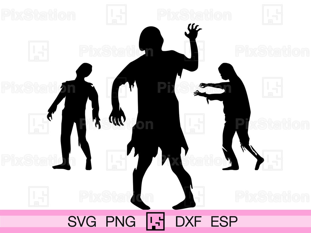 Zombie Svg, Halloween Zombie Svg, Scary Spooky Horror Zombie Vector ...