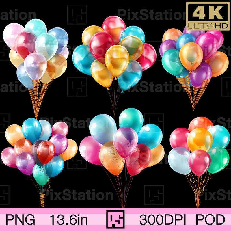 Balloon Overlay - Etsy