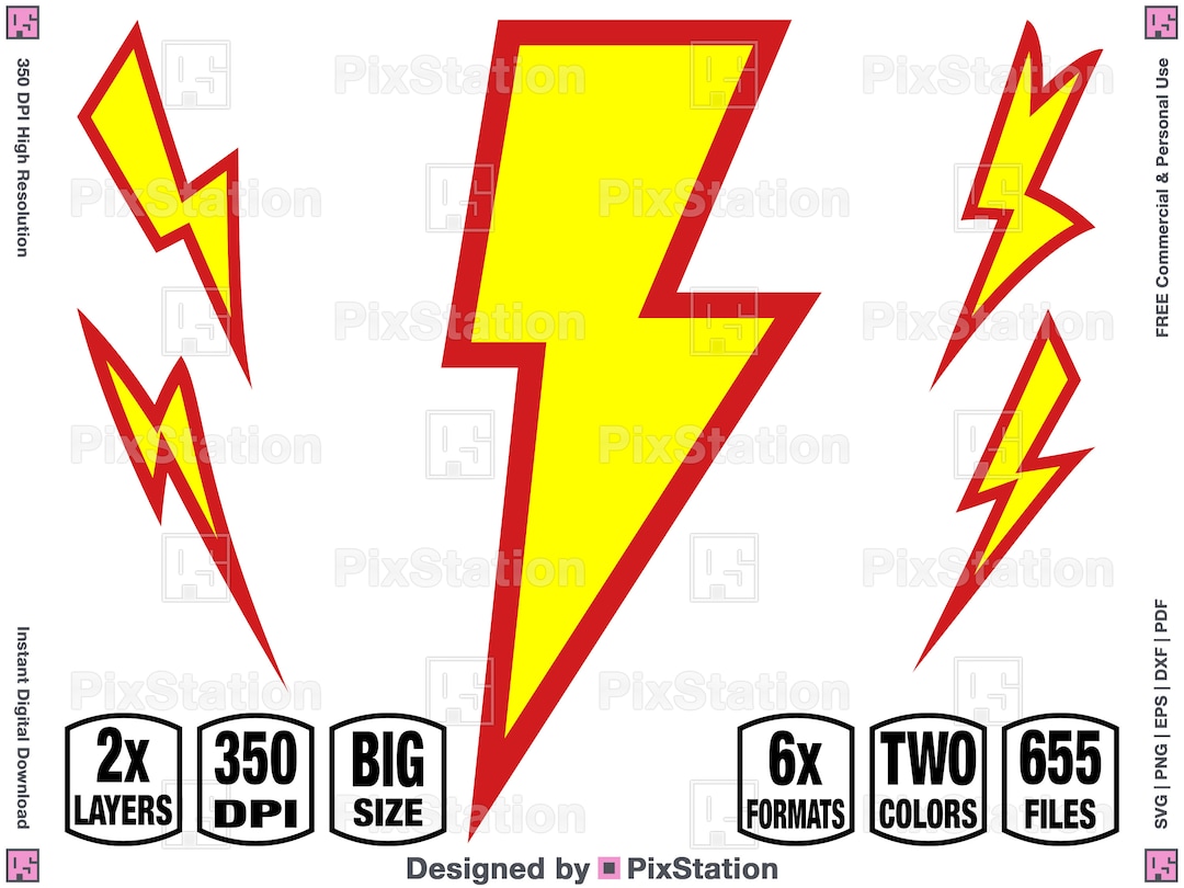 50 Lightning Bolts Svg, Flash Logo Svg Bundle, Flash Icon Svg, Flash ...
