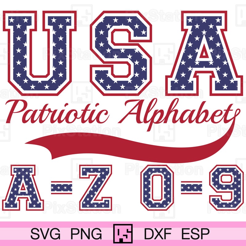 Patriotic Letters - Etsy