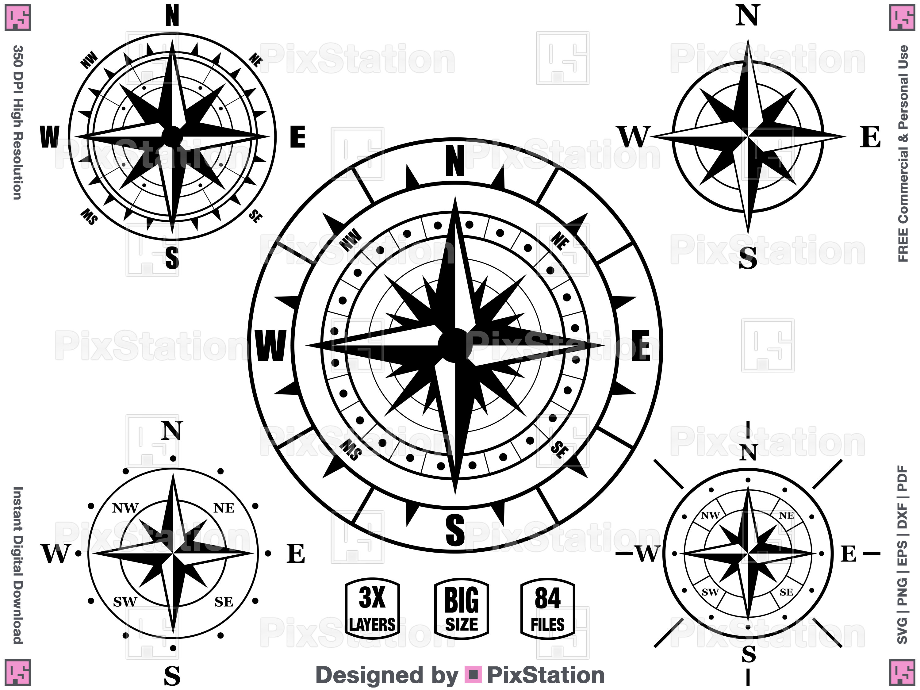 Compass Svg Compass Rose Svg Nautical Compass Svg Adventure Etsy Australia