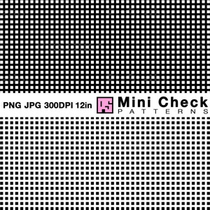 Mini Check Pattern Set Png, Minicheck Pattern Png, Mini-check Digital ...
