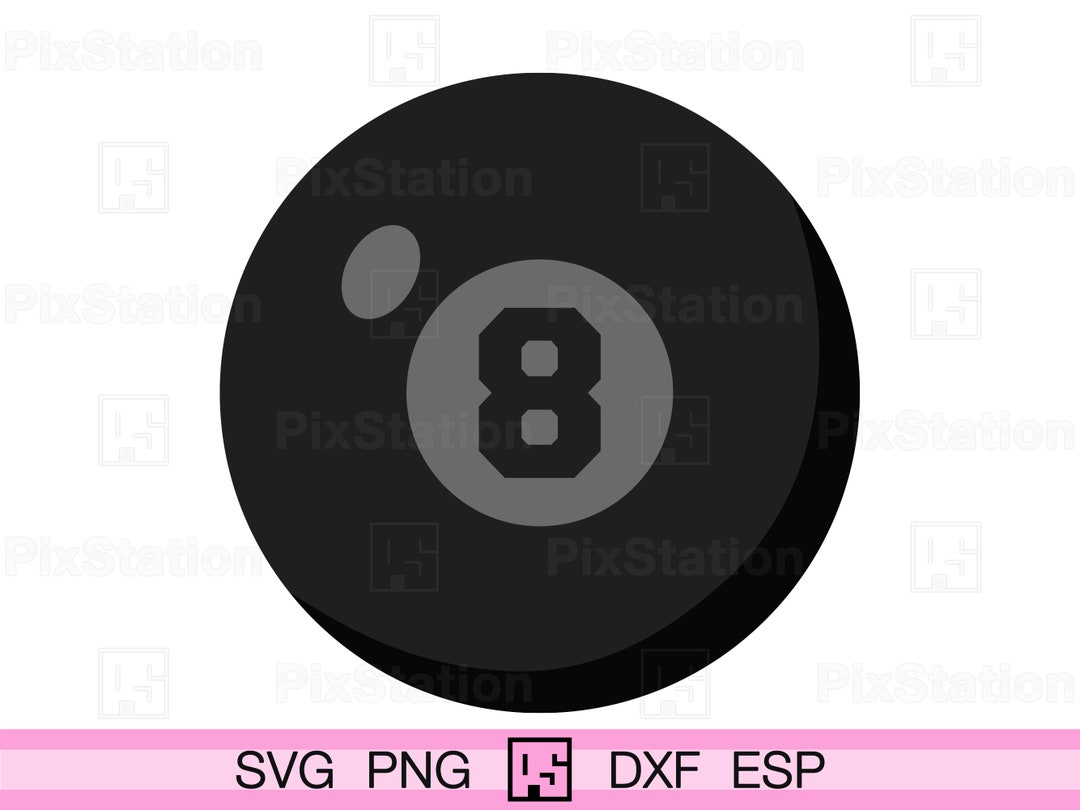 Pool 8 Ball Svg, Eight Ball Png, Billiard 8 Ball, Pdf, Dxf, Esp, Vector ...