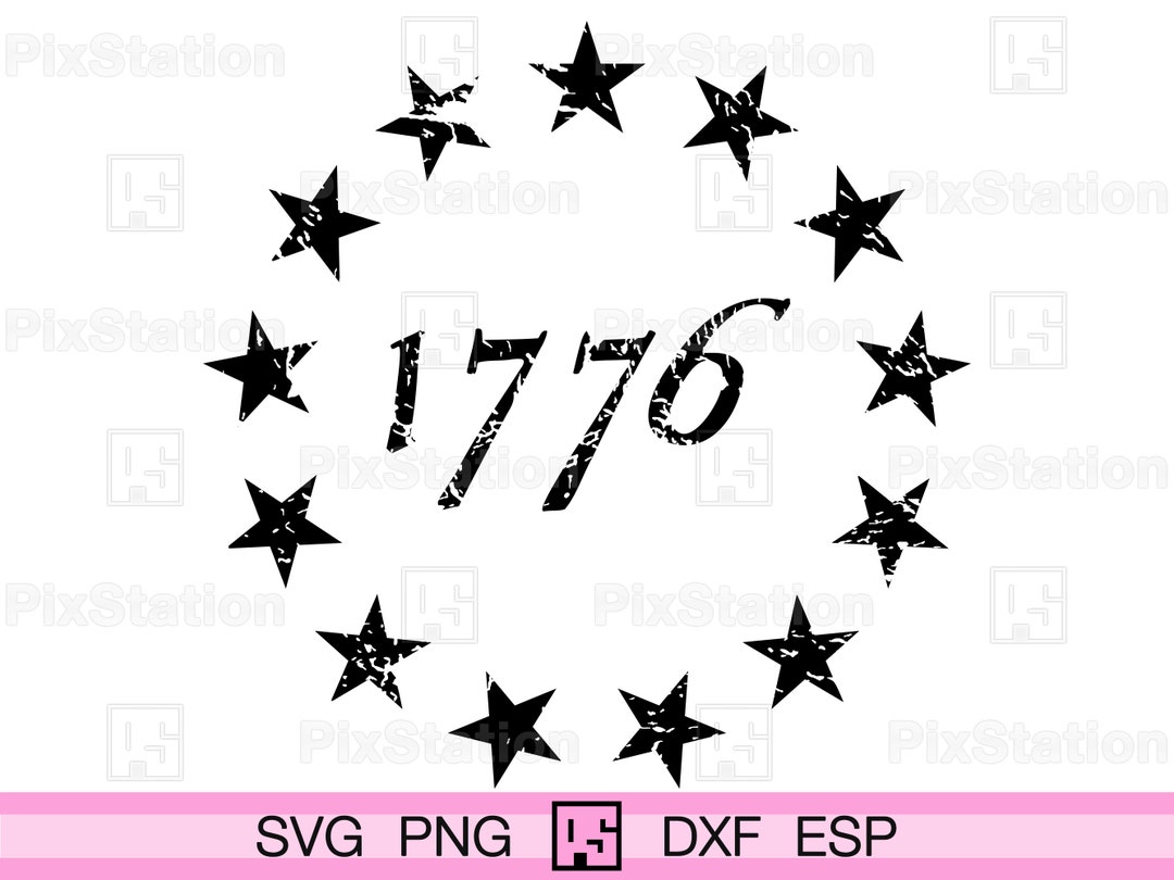 Betsy Ross Flag SVG: 13 Star Distressed Union (digital Files) - Etsy