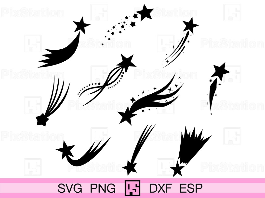 Shooting Star Svg Star Bundle Svg Sparkle Svg Star Svg - Etsy UK