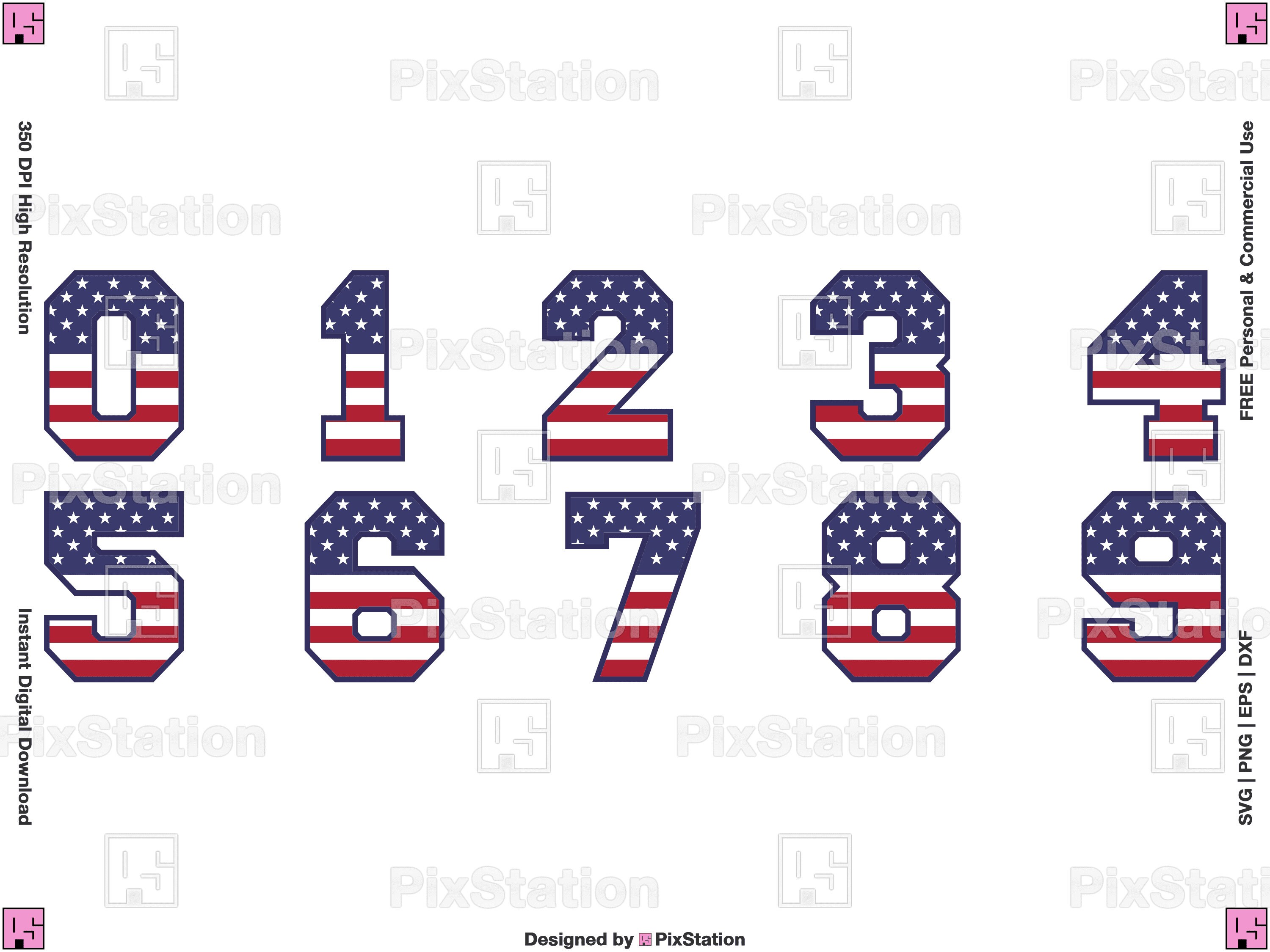 Varsity USA Flag Alphabet Patriotic Lettersusa Independence - Etsy