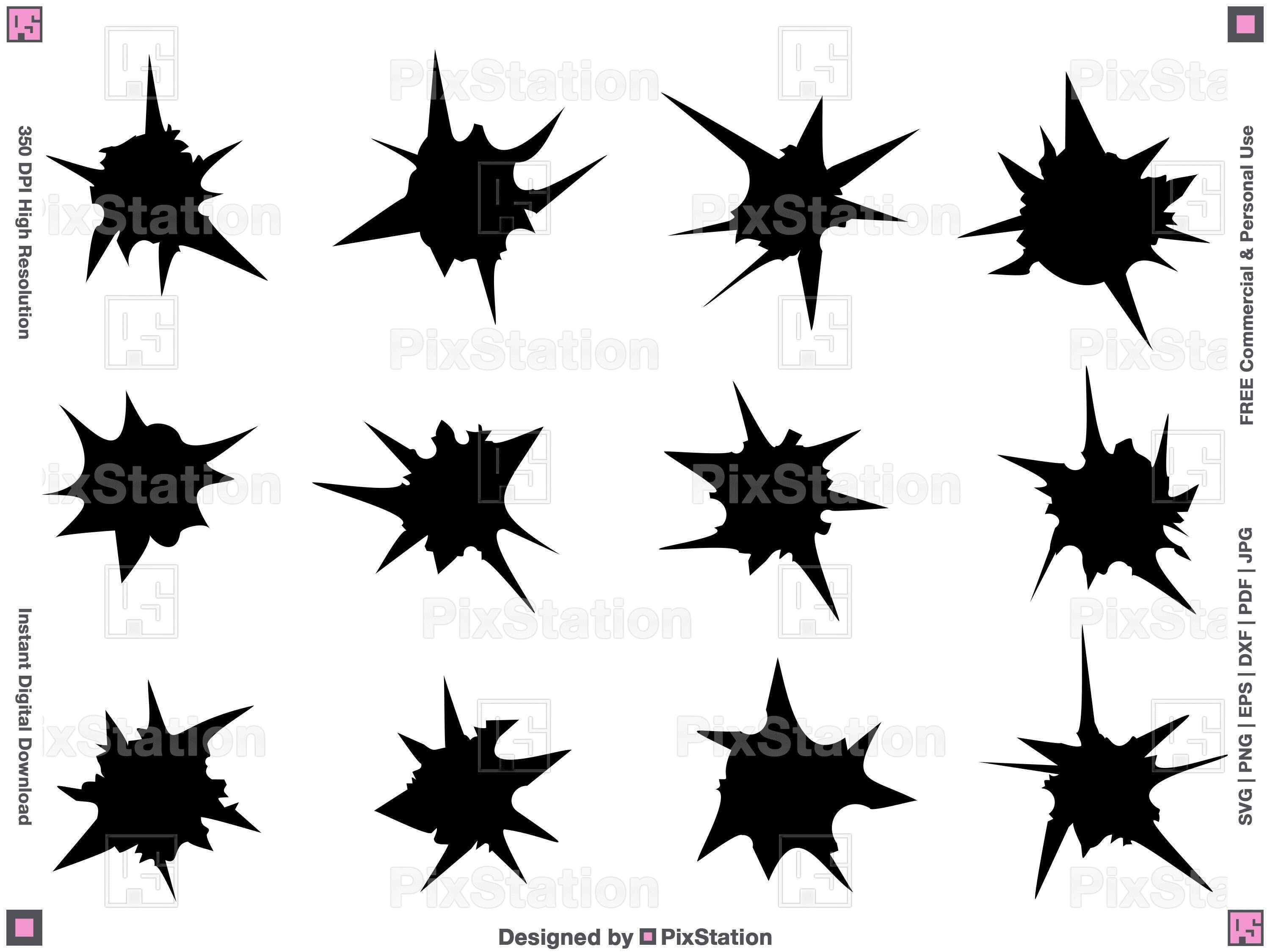 Bullet Hole Silhouette