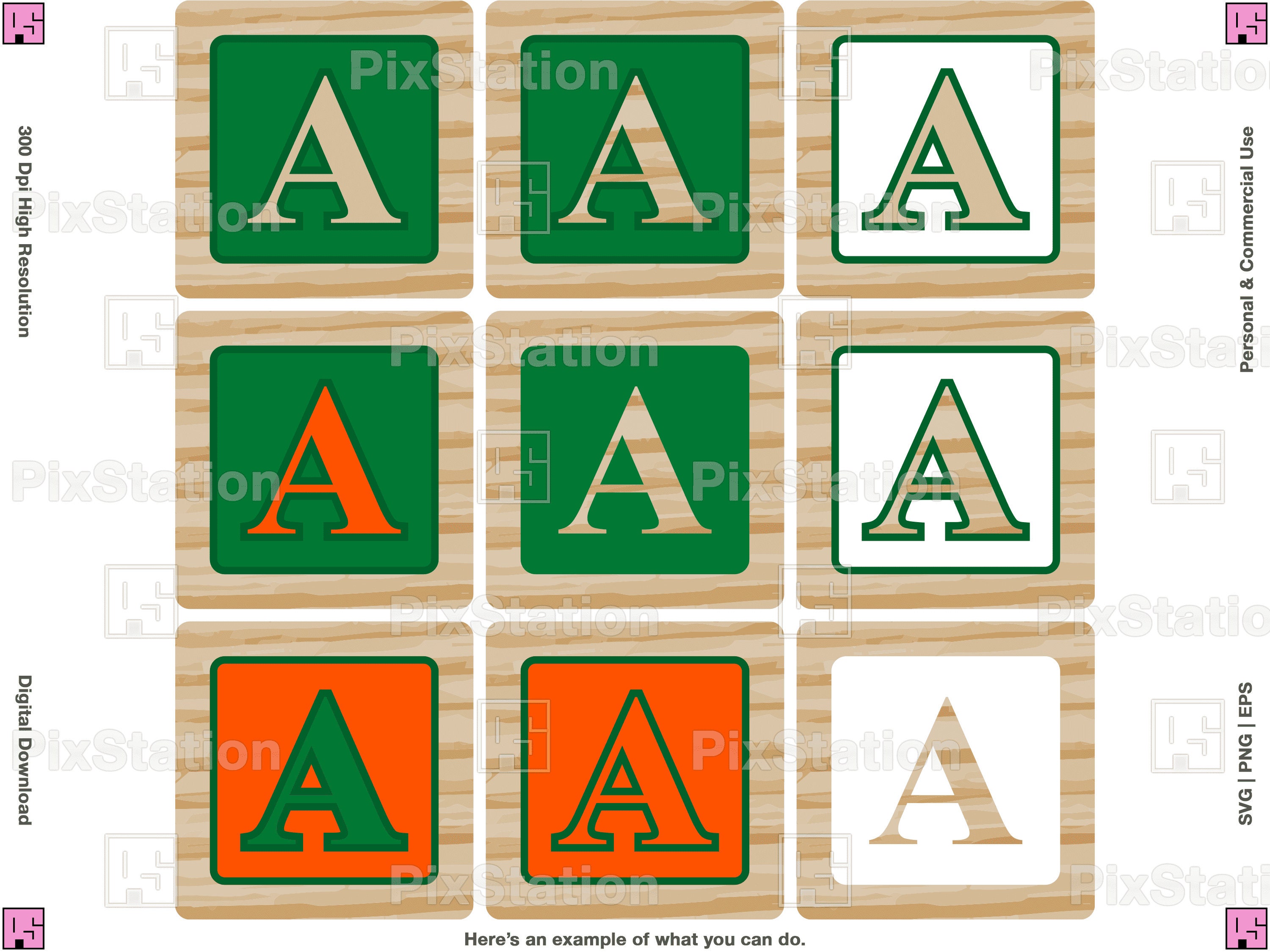 Wooden Alphabet Blocks Svg Alphabet Building Blocks | Etsy