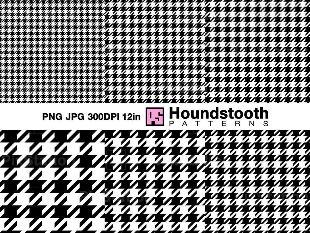 Houndstooth Fashion Pattern Set Png, Houndstooth Pattern Jpg ...