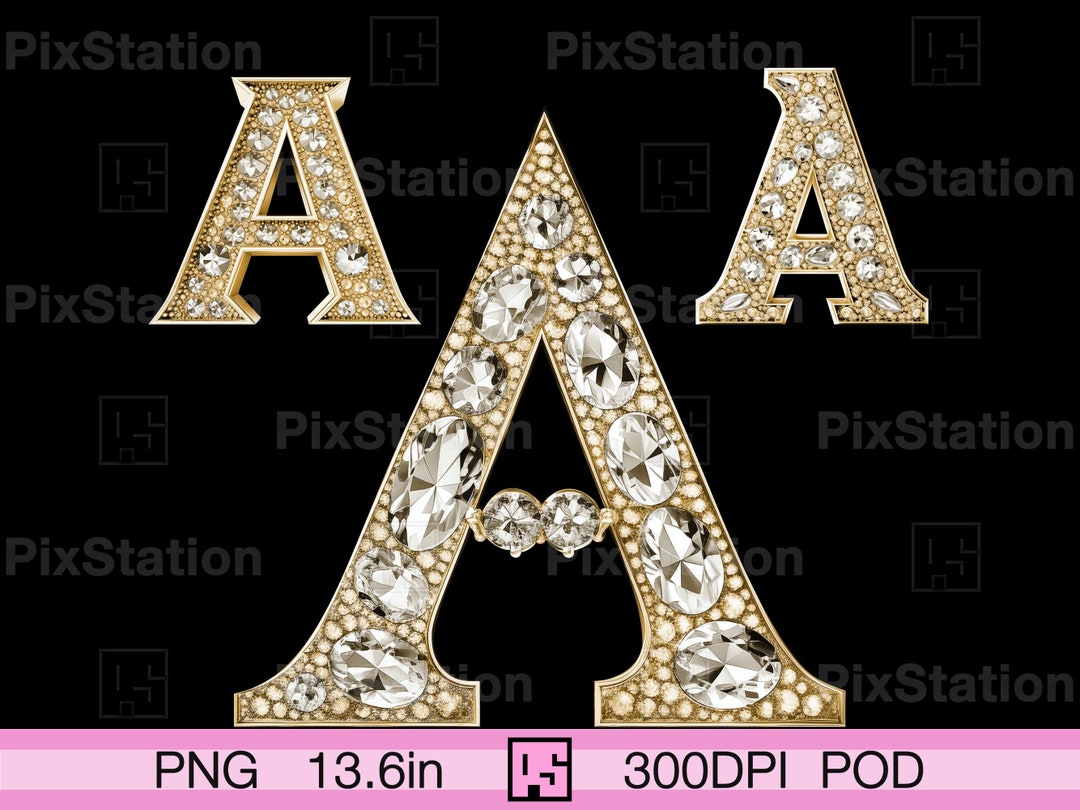 Gold Letter A Monogram Png Set, Gold Letter A Clipart Png, Gold Letter ...
