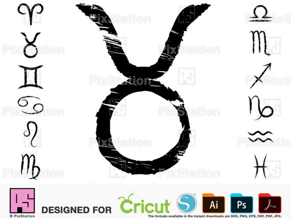 Zodiac Svg Bundle Hand Drawn Horoscope Svg Astrology Signs | Etsy