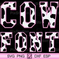 Сow Font Farm Font Cow Print Font Cattle Font Happy Cow Font Cow ...