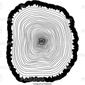 Tree Rings Svg, Tree Stump, Wood Log, Lumberjack, Svg Esp Dxf Jpg Png ...
