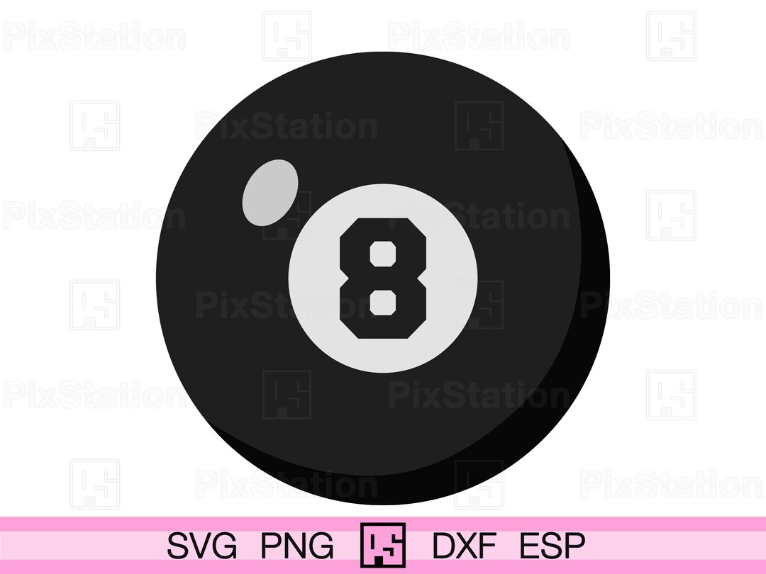 Pool 8 Ball Svg, Black Eight Ball Png, Billiard 8 Ball, Pdf, Dxf, Esp, Vector, Clipart, Svg ...