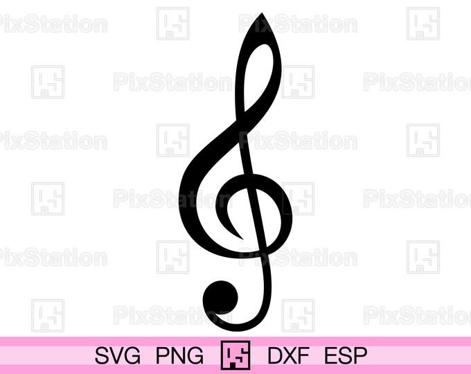 Treble Clef Svg, Bass Clef Svg, Heart Svg, Music Notes Svg, Music ...