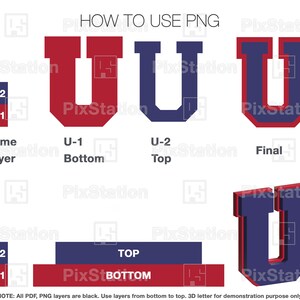Varsity Alphabet SVG: Layered Letters & Numbers (cut Files) - Etsy