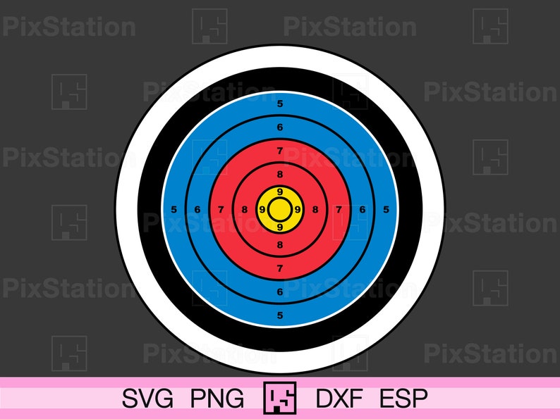Bullseye Shooting Target SVG, Printable Cut Files - Etsy Australia