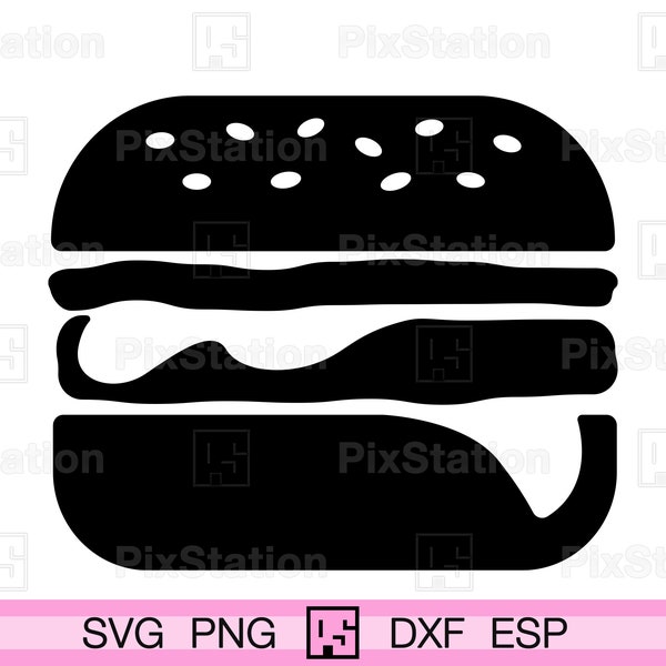 Cheeseburger Svg - Etsy