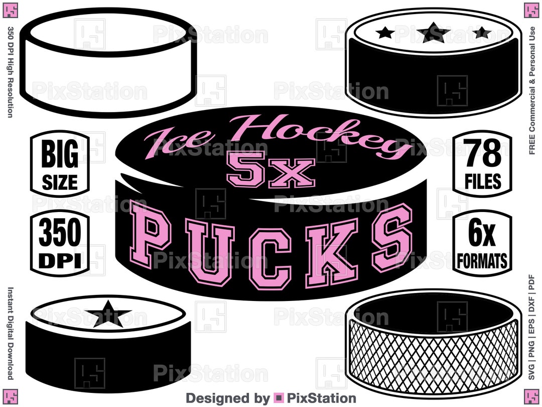 Ice Hockey Puck Svg, Layered Puck Svg Ice Hockey, Puck Bundle Svg ...