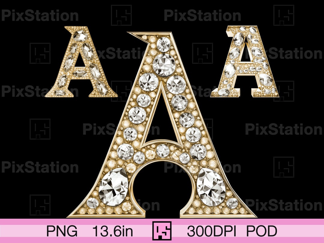 Gold Letter A Monogram Png Set, Gold Letter A Clipart Png, Gold Letter ...