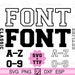 Two Sports College Fonts Svg Bundle, Outline Varsity Font, Png, Svg ...