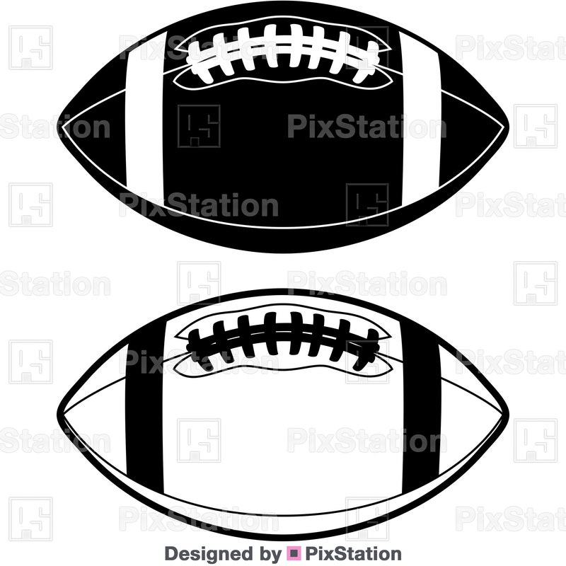 Half Football Svg - Etsy