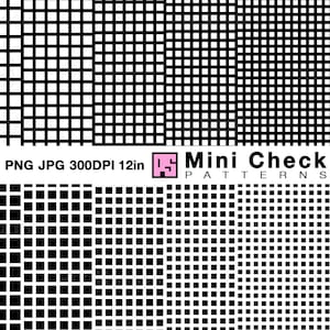 Mini Check Pattern Set Png, Minicheck Pattern Png, Mini-check Digital ...