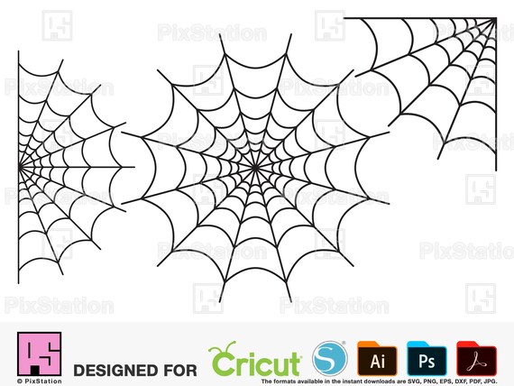 Spiderweb Png Spider Web Transparent Corner Spider Web Png | Etsy