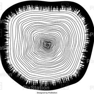 Tree Rings Svg, Tree Stump, Wood Log, Lumberjack, Svg Esp Dxf Jpg Png ...
