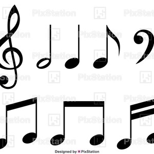 Treble Clef Svg, Bass Clef, Clef Svg, Treble Svg, G Clef, F Clef Music ...