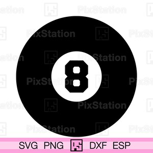 Classic Pool Balls Svg, Black Pool Balls Svg, Billiard Balls Clipart ...